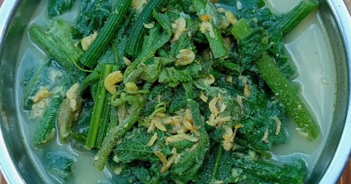 Resep Juhu Dawen Baluh (Sayur Daun Labu) oleh Kirana Zaqueena - Cookpad