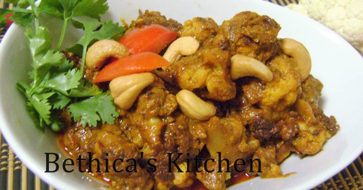 Cauliflower in Cashew Nut Gravy Recipe by Bethica Das - Cookpad
