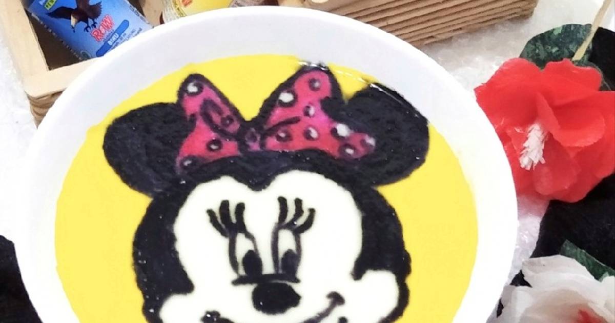 Resep Puding Lukis Minnie Mouse oleh Yoleen Wang - Cookpad