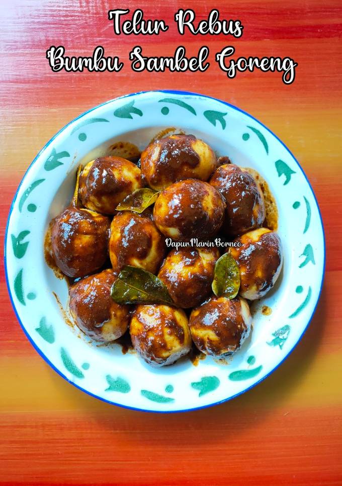 Resep 368. Telur Rebus Bumbu Sambel Goreng Instan oleh Dapur Marin ...