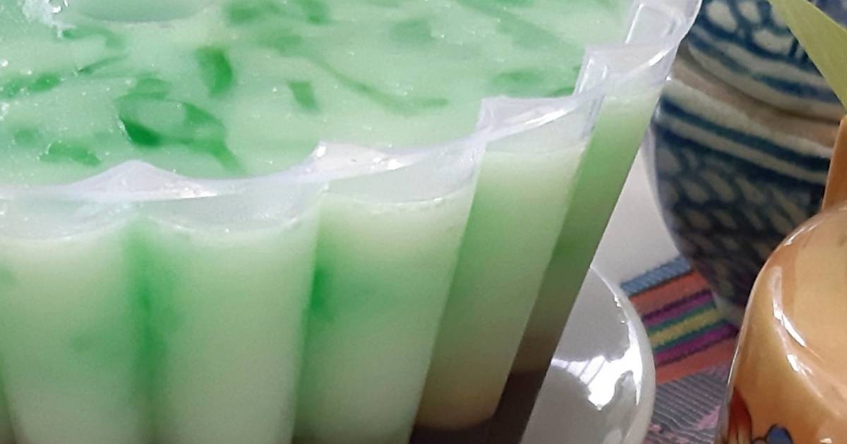 Resep Pudding (ala) Cendol oleh Widhyawati Ambara - Cookpad