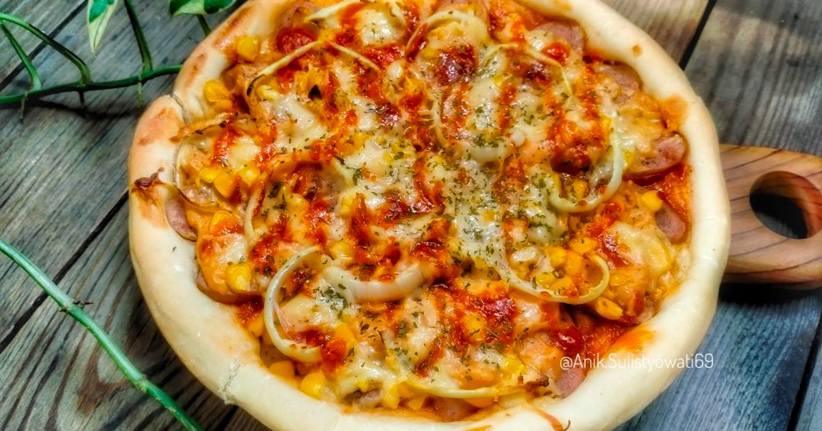 Resep Pizza Tanpa Ulen Salted Egg oleh Anik P@won Qulo - Cookpad