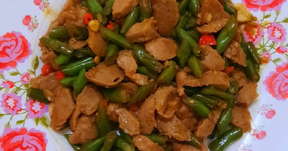 2.001 resep oseng buncis bakso pedas enak dan mudah - Cookpad