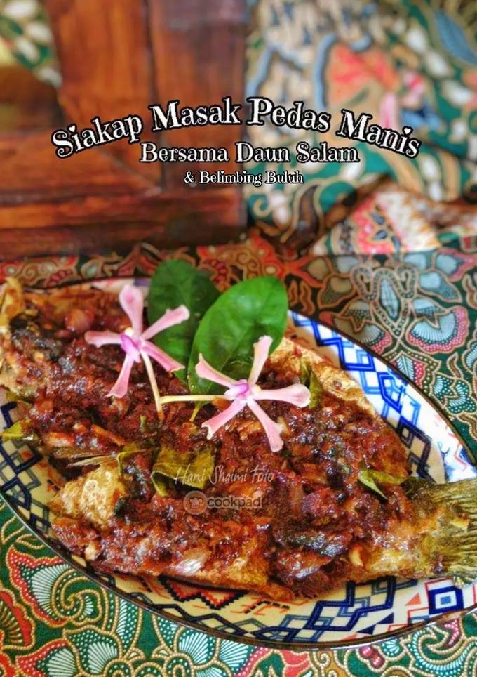 Resipi 3:1:24 - Siakap Masak Pedas Manis bersama Daun Salam dan ...