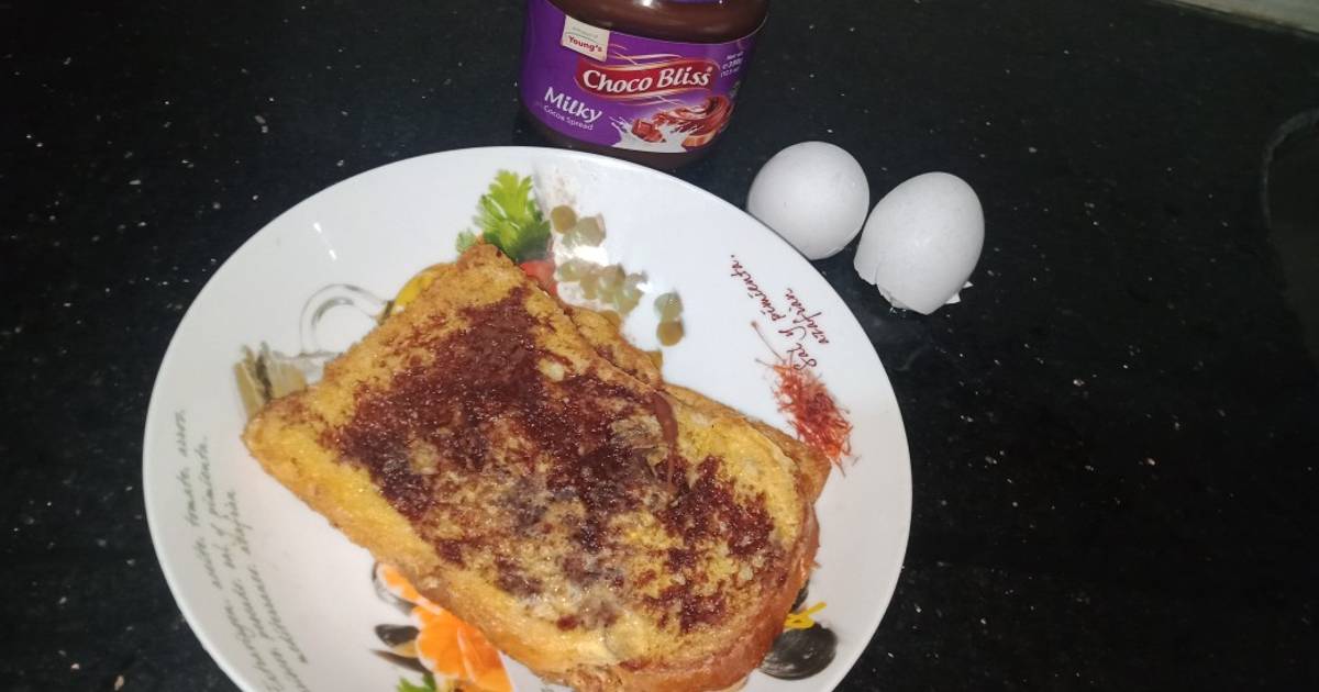 Choco toast Recipe by Anam Mohsin - Cookpad