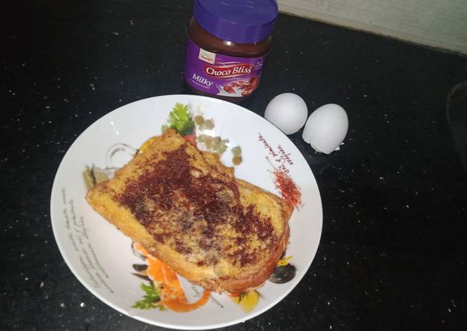Choco toast Recipe by Anam Mohsin - Cookpad