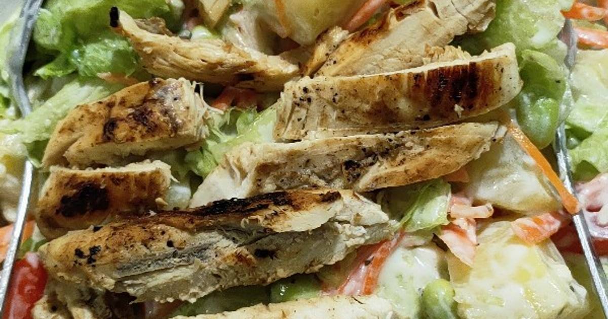 Resep Vegetable Salad with Yogurt Dressing oleh rillisss - Cookpad