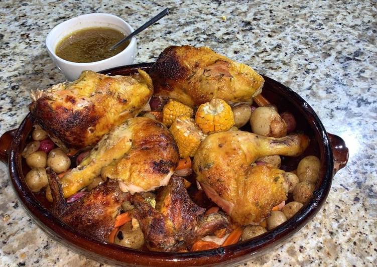 Pollo sentado a la mediterránea Receta de xavier - Cookpad