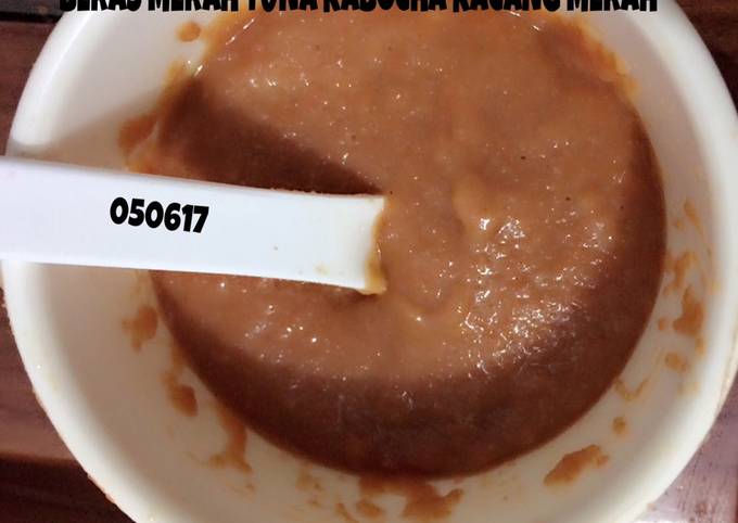 Resep Mpasi 7m 4* beras merah kacang merah ikan tuna kabocha oleh RAHMA ...