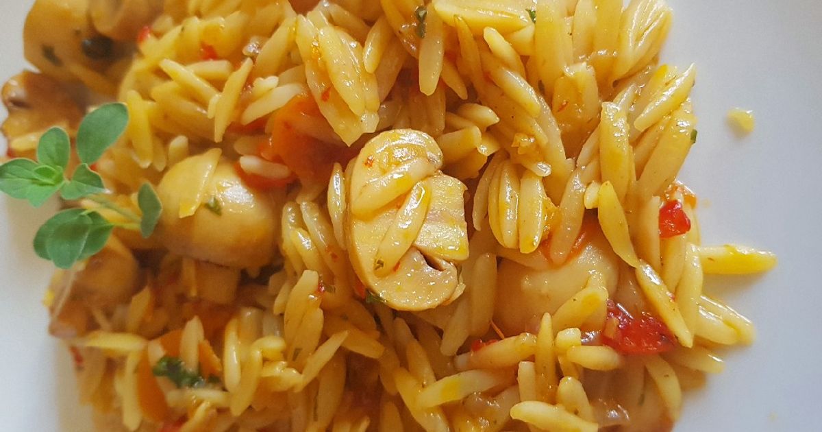 Risone Con Champiñones Receta de Ariel Tinaglini- Cookpad