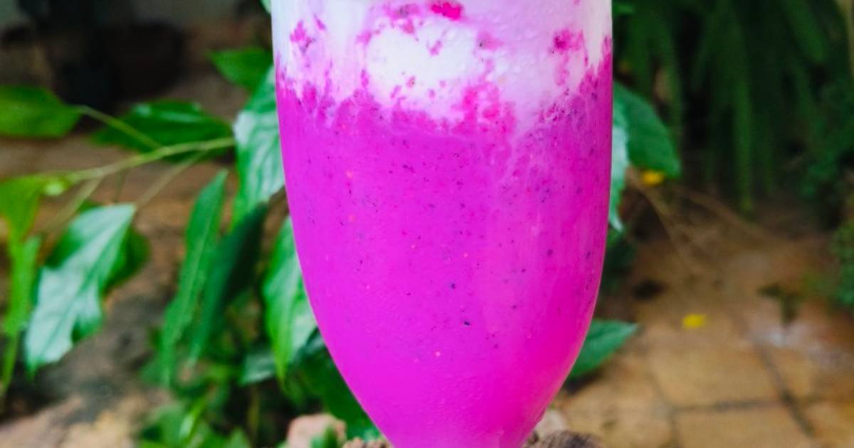 Dragon fruit milk shake Recipe by Beena Radia - Cookpad