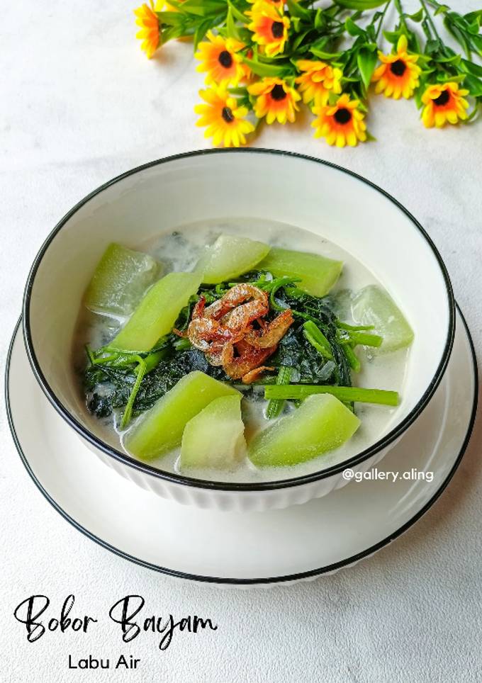 Resep 9. Bobor Bayam Labu Air oleh Ken - Cookpad