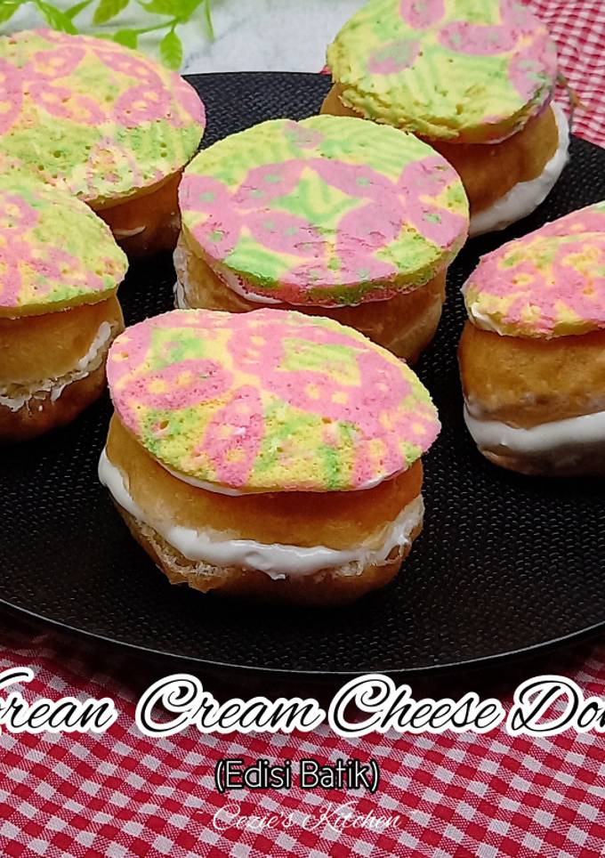 Resep Korean Cream Cheese Donat (Edisi Batik) oleh Cezie Liem - Cookpad