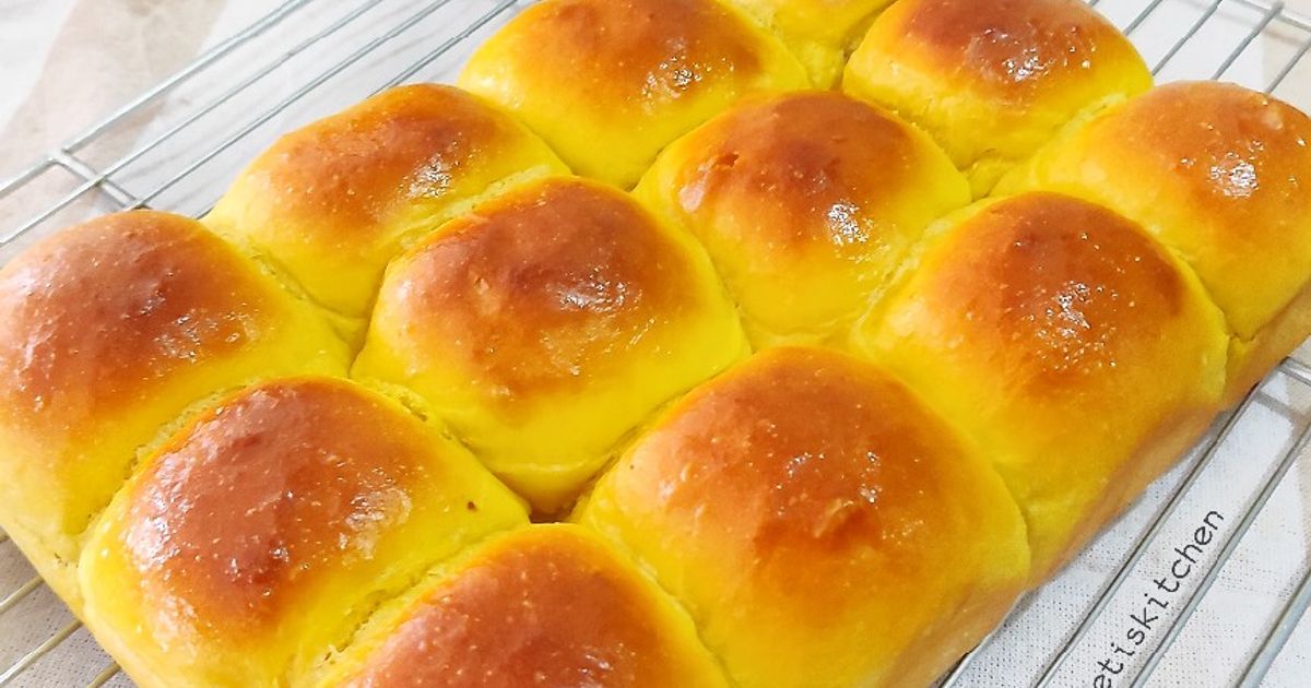 Resep Roti Sobek Labu Kuning (Tanpa Telur) oleh Heti - Cookpad