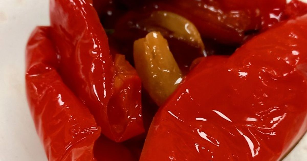 Morrones Asados Con Ajo Y Oliva Receta de Sueli 🇦🇷