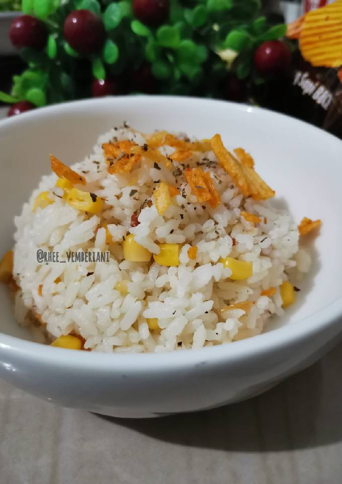Resep Garlic Potato Chips Rice oleh Rhee - Cookpad