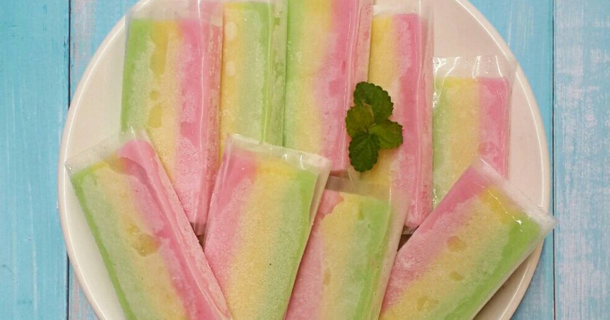 Resep Es gabus pelangi oleh Liha Ummu Maryam - Cookpad