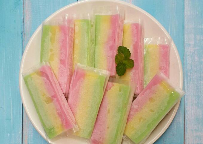 Resep Es gabus pelangi oleh Liha Ummu Maryam - Cookpad