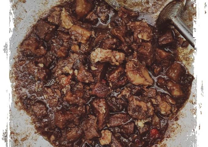 Resep Gongso daging dan otak semarang oleh Sandra Arista - Cookpad