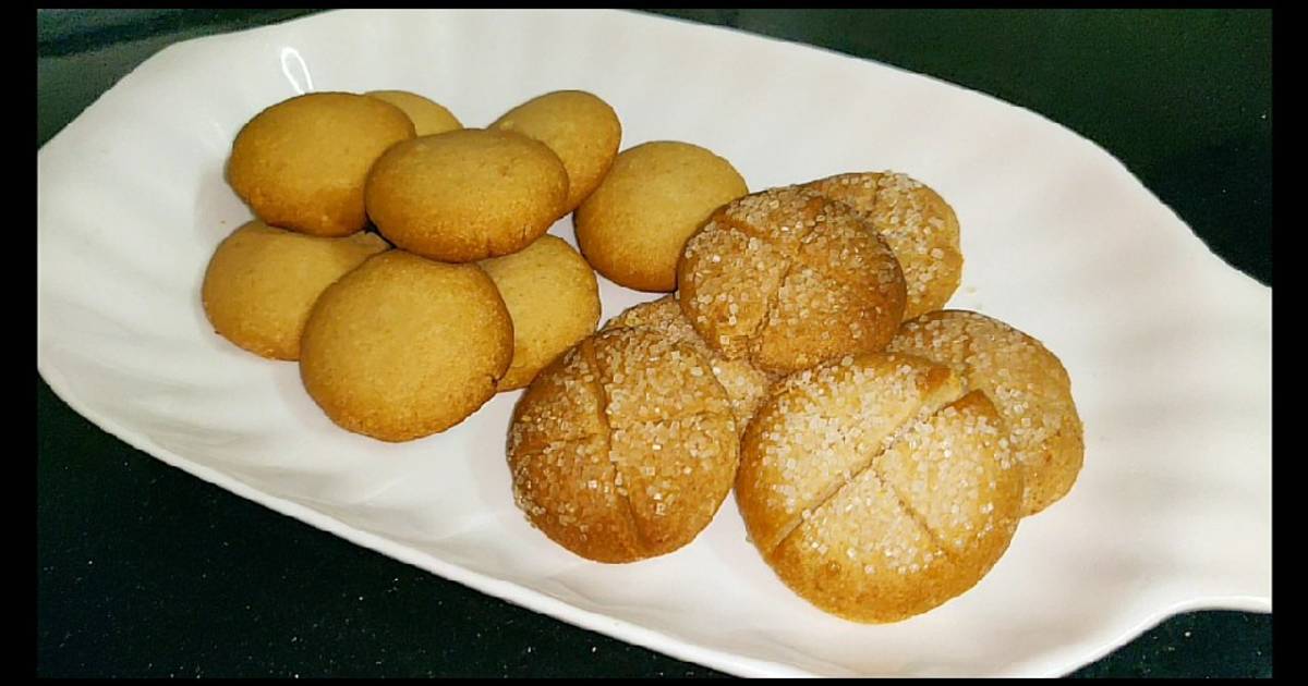 Healthy whole wheat aata cookies with and without oven Recipe by ...
