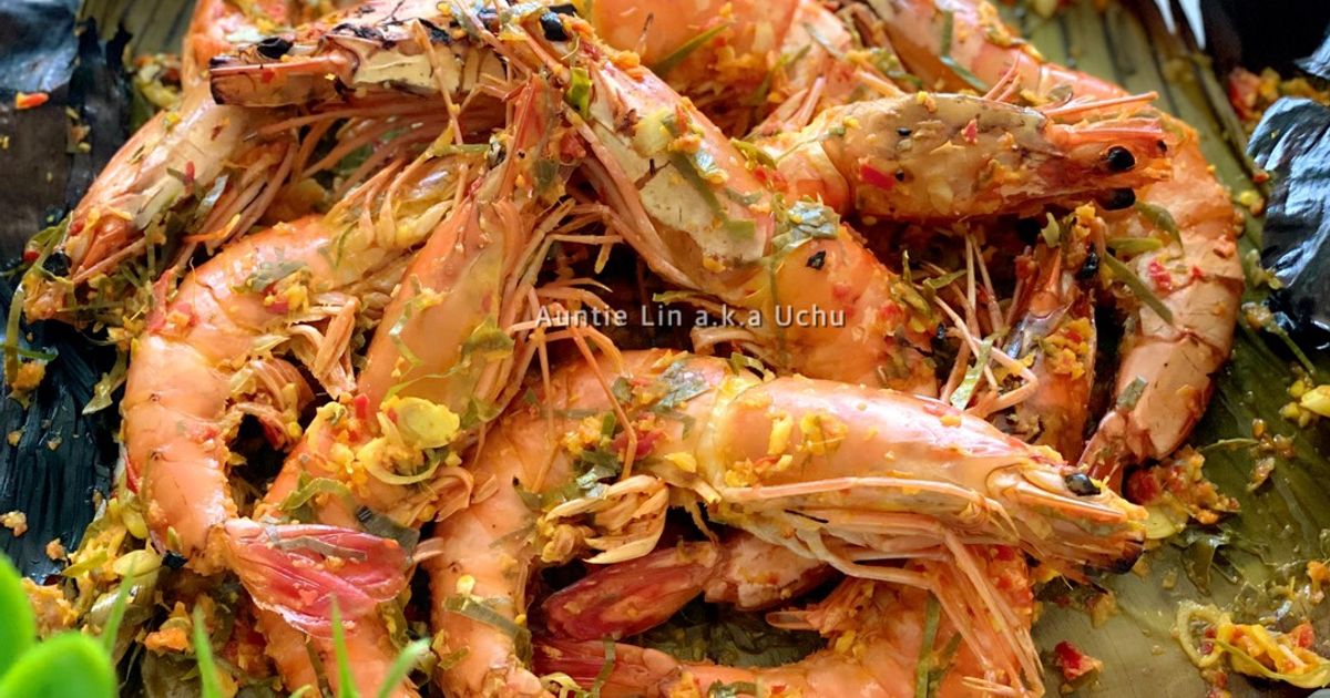 Resipi Pais Udang Sarawak (Udang Panggang Sesar Unjur) oleh Sesimple ...