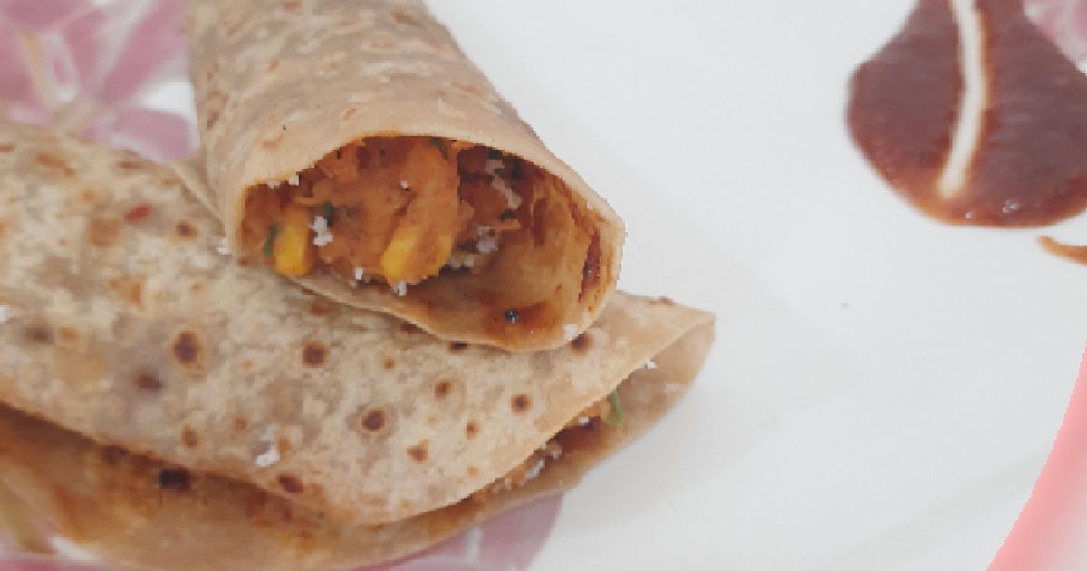 Khushbu mehta દ્વારા રેસીપી જૈન ફ્રૅન્કી(Jain Frankie Recipe In Gujarati) - કૂકપૅડ