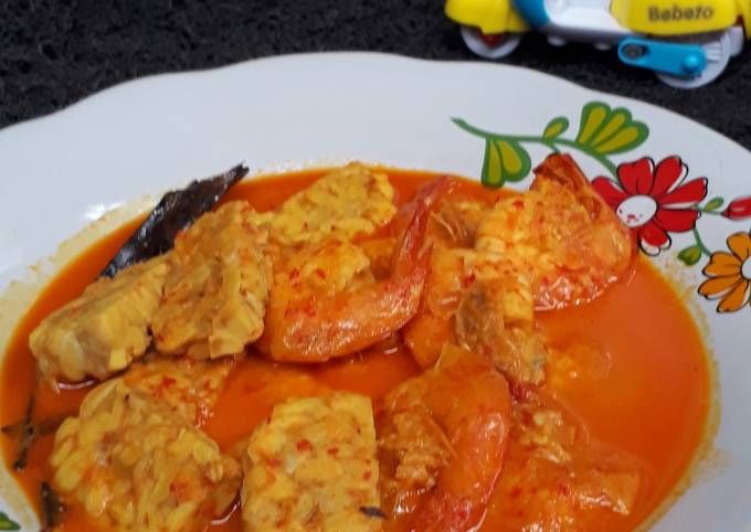 Resep Gulai udang tempe oleh 💞Amel's Mom💞 - Cookpad