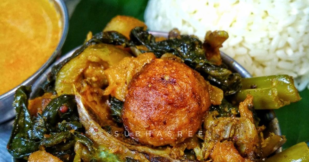 Subhasree Santra দ্বারা মাছের মাথা দিয়ে পুঁই শাক (Macher Matha Diye ...