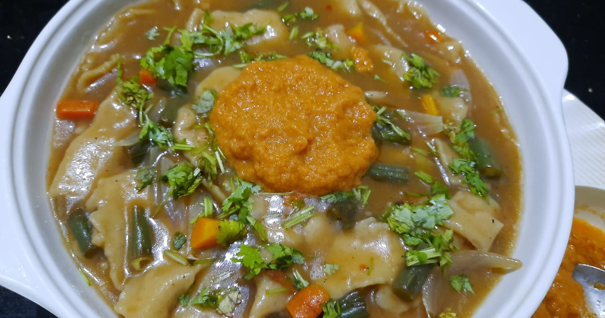 थेंथुक (Thenthuk Recipe In Hindi) रेसिपी बनाने की विधि in Hindi by Soni ...