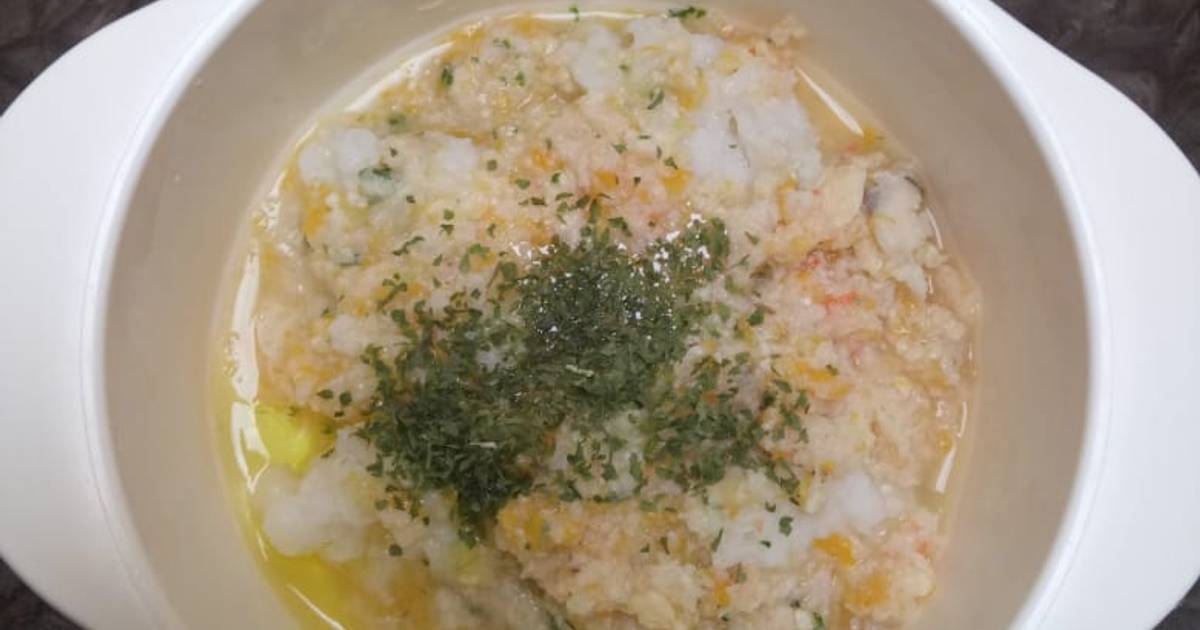 Resep Bubur Sup Udang (Mpasi 8m+) oleh Shi_Fee - Cookpad