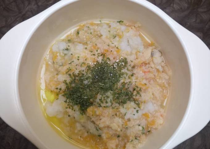 Resep Bubur Sup Udang (Mpasi 8m+) oleh Shi_Fee - Cookpad
