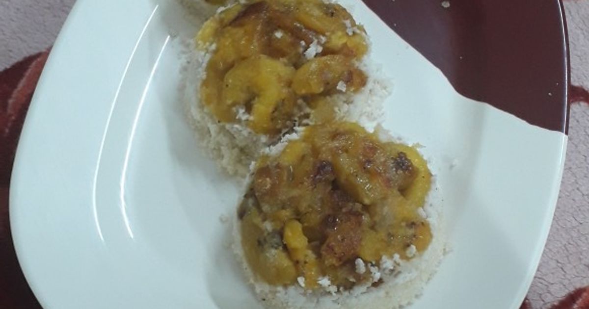 Steamed Rava Banana Cake Pazam Puttu Recipe by Fasna Razal - Cookpad