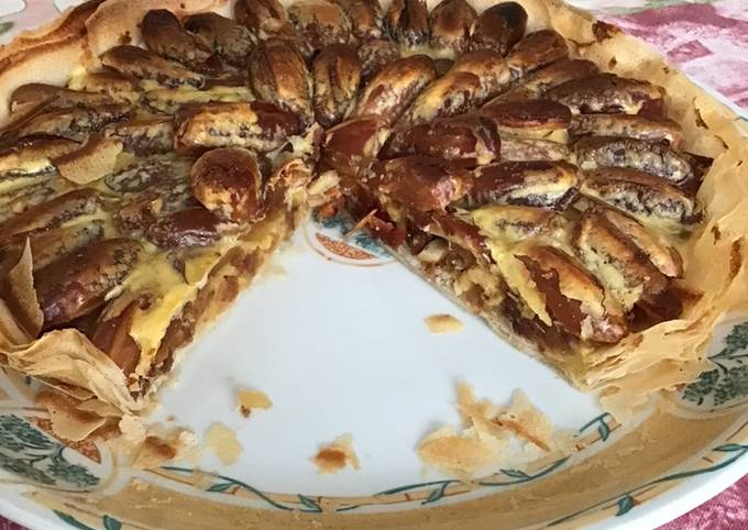 Tarte de bricks aux dattes et fruits exotiques crème à la farine de ...