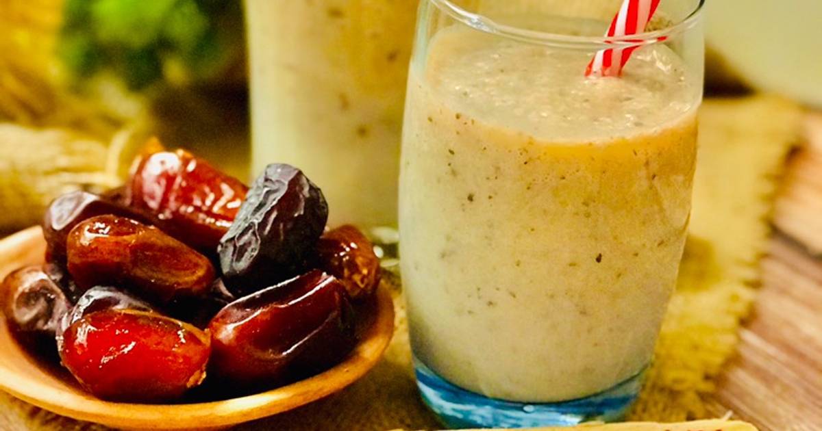 Date & Vanilla shake Recipe by Sadaf Shoaib Vohra - Cookpad