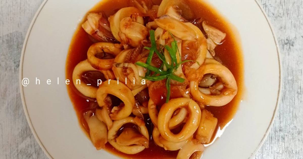 Resep Cumi saus mentega oleh Naads_Kitchen - Cookpad