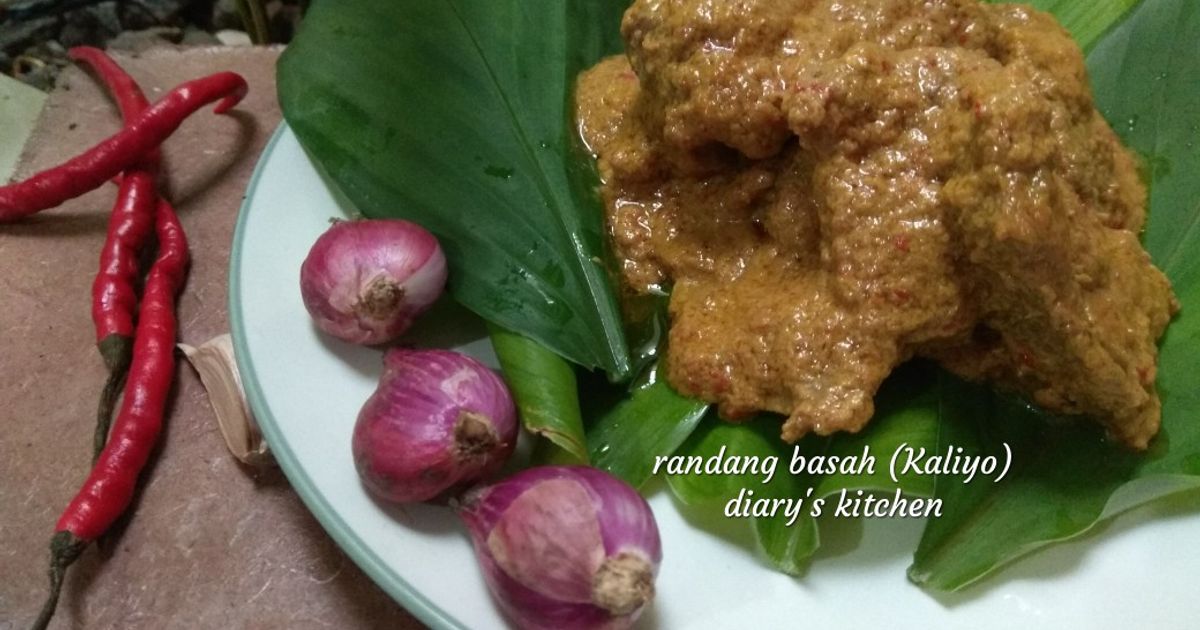 Resep Rendang Basah (Kaliyo) Minang Aseli oleh Dini Aulia Rizky - Cookpad