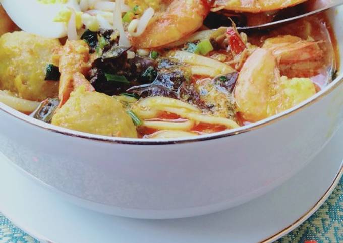 Resep Spaghetti laksa oleh angela - Cookpad