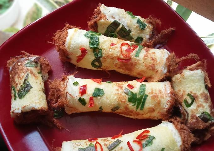 Resep Flos Rol Abon (Roti Tawar) oleh Berta Elvina / dapur Alesha - Cookpad