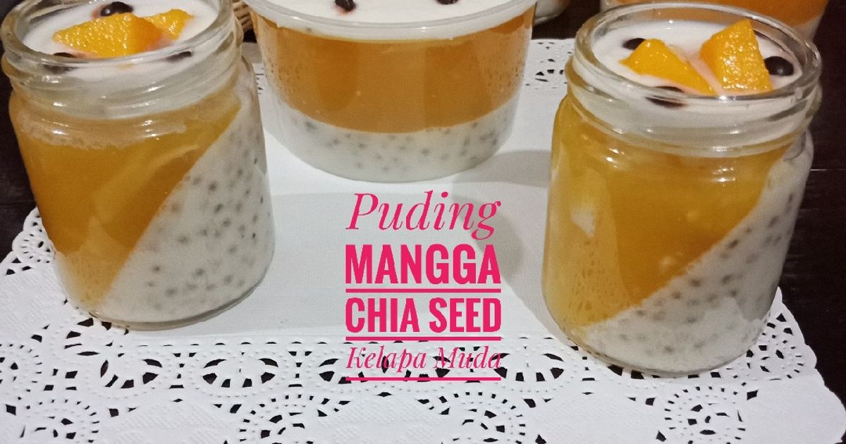 Resep chia seed pudding almond rumahan enak dan mudah - Cookpad