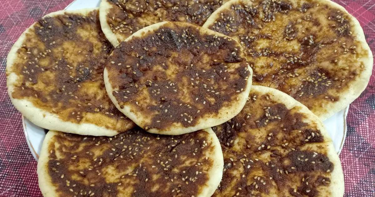 طريقة عمل مناقيش الزعتر على اصولها بطريقة سهلة وسريعة من leen ali - كوكباد