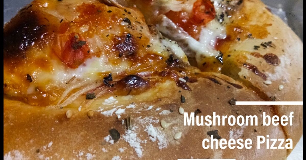Resep Beef Melting Cheese Mashroom Pizza oleh Roro's Recipe ...
