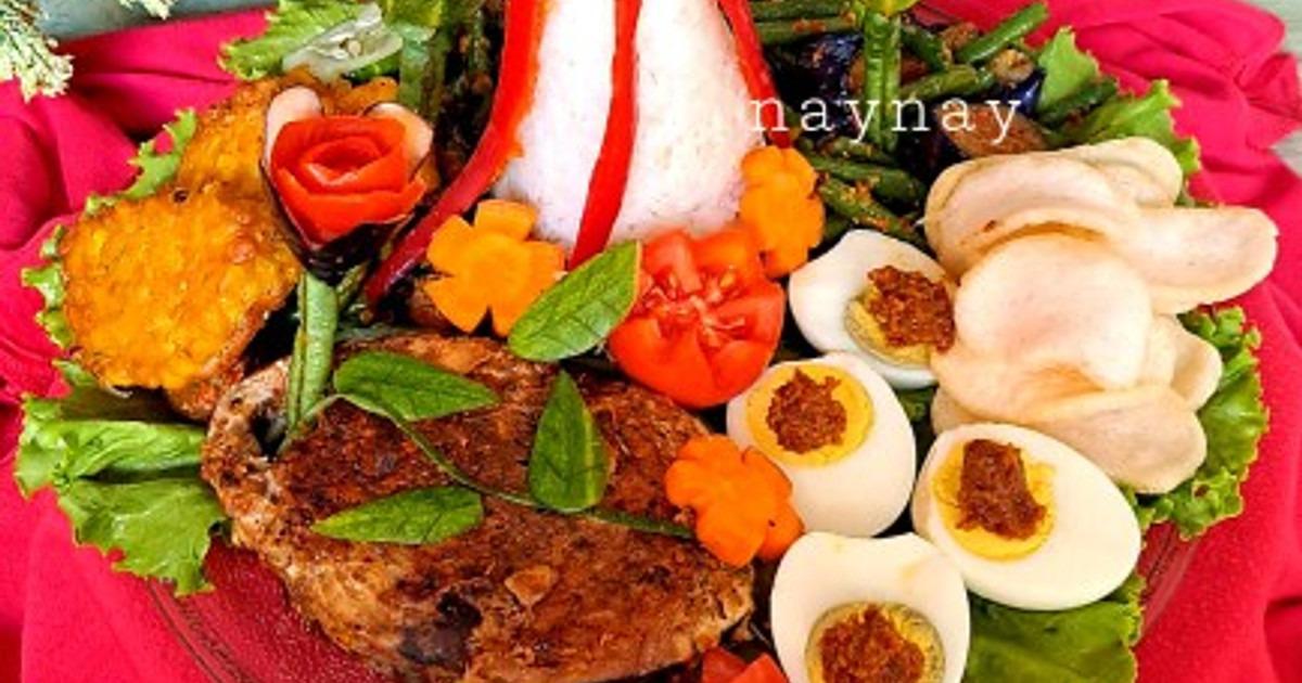 Resep Tumpeng Mini Nasi Bekepor (Garnish Sayuran) oleh NayNay - Cookpad