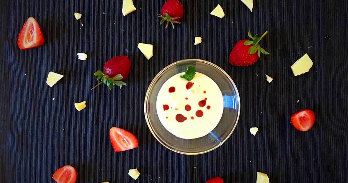 Sopa De Chocolate Blanco Con Fresas Y Pimienta Receta de ...