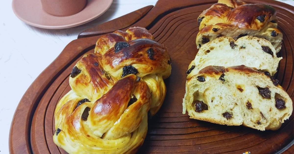 Resep Roti Kismis Kepang Lembut Kenyal oleh Oktaviani (Bund@ Keyl ...