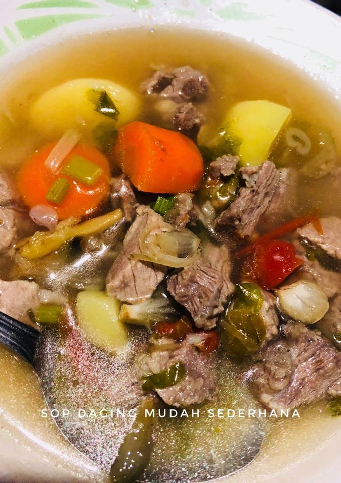 Resep Sop Daging Mudah Sederhana oleh velani - Cookpad