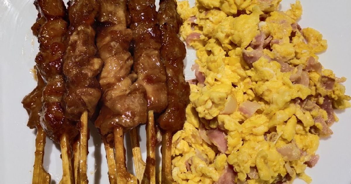 Chicken And Scramble Egg With Bacon Recipe By Meme