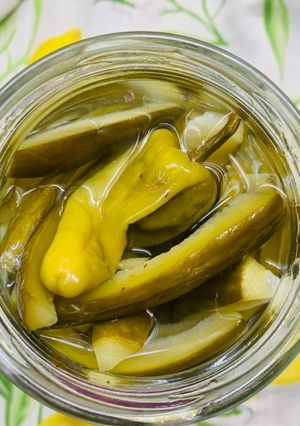 Instant Arabic Style Pickled Chillies And Cucumber| Lebanese Shawarma ...