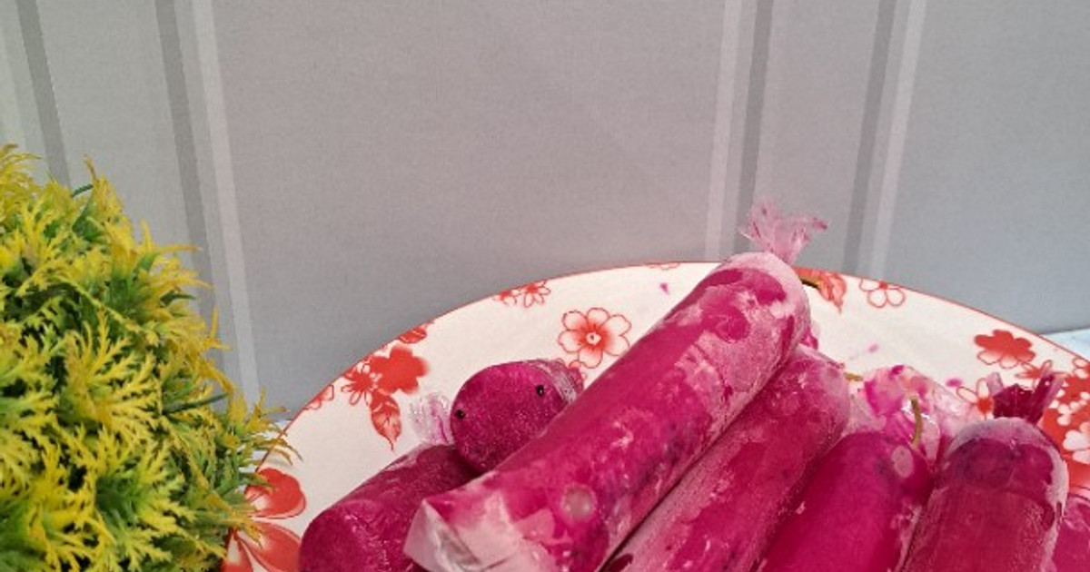 Resep Es Lilin Buah Naga Simple oleh Yayan Yuliani - Cookpad