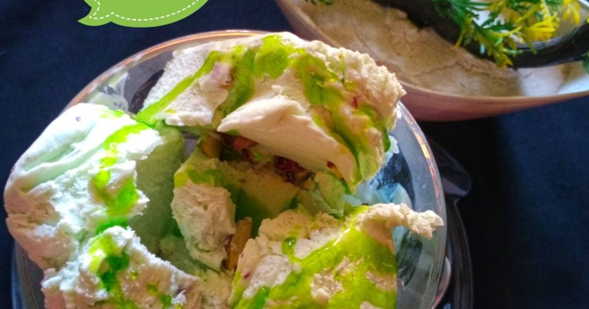 Homemade pista ice cream Recipe by Umme Ali - Cookpad