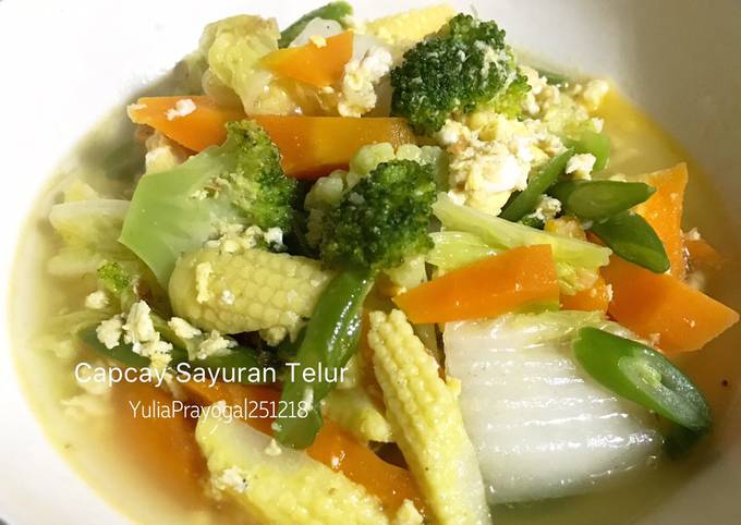 Resep Capcay Sayuran Telur oleh Yulia Prayoga - Cookpad